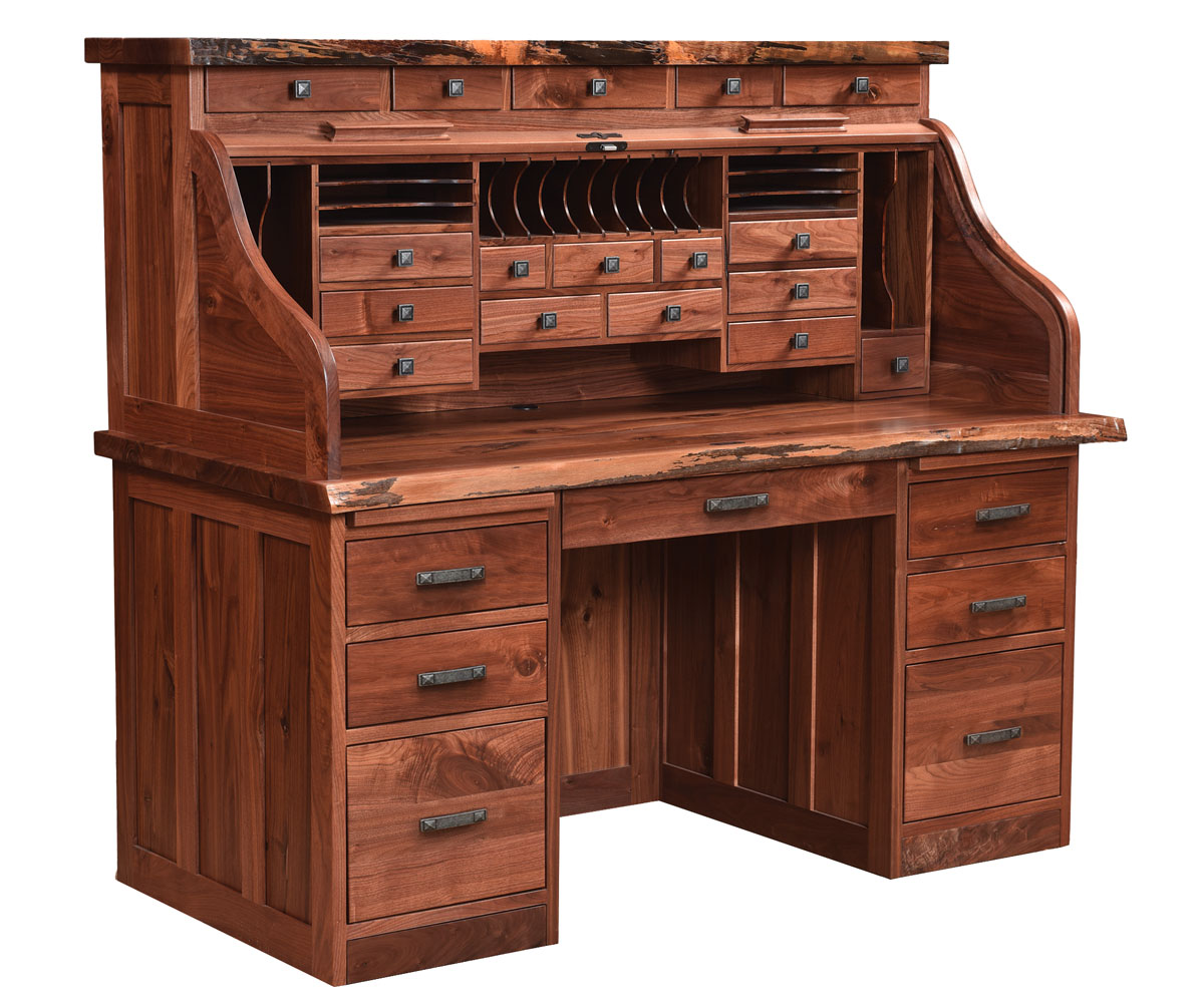 62" Mission Deluxe Desk - Prairie Lane Furniture